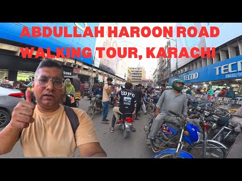 Abdullah Haroon Road Walking Tour | Karachi Pakistan | 4K UHD 60FPS ...