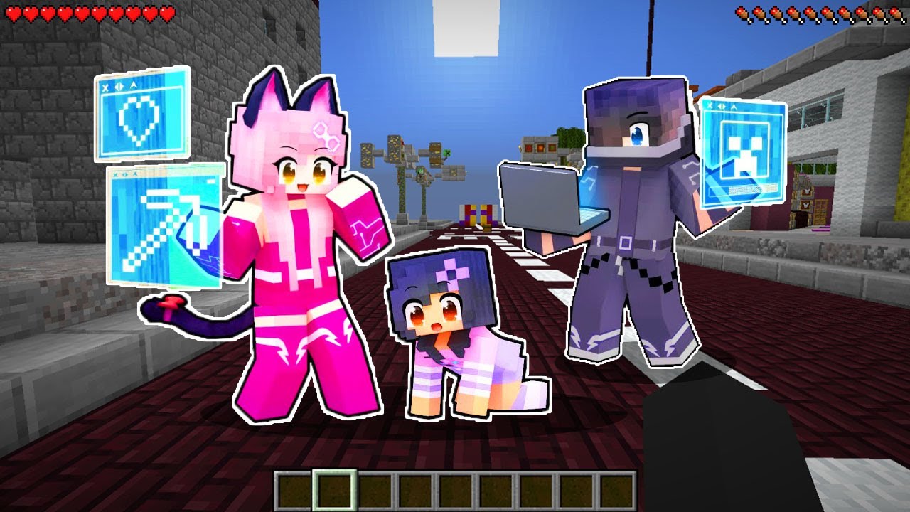 I FOUND APHMAU Adopted By PRO HACKERS In Minecraft! - YouTube