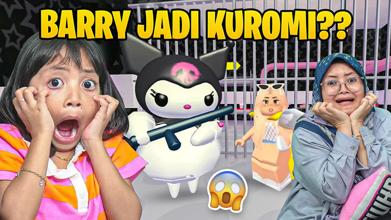 LEIKA DIKEJAR BAPAK BARRY KUROMI 😱😨KUROMI PRISON RUN OBBY [ROBLOX ...