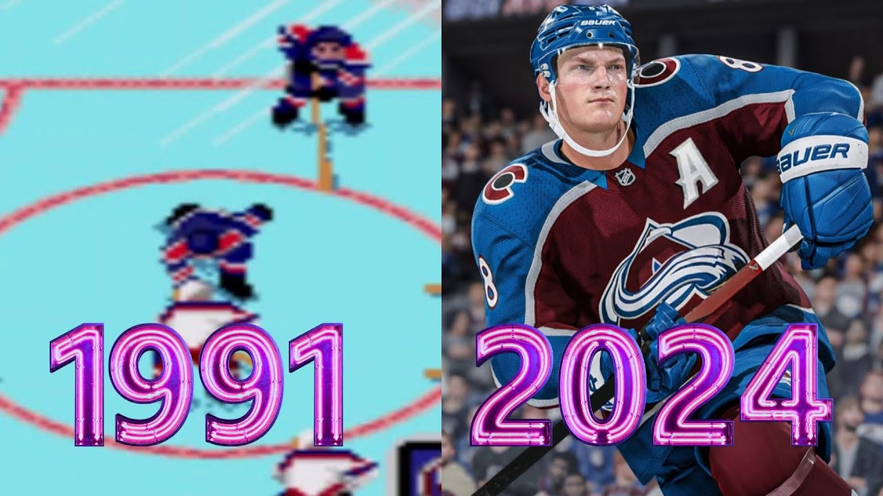 Evolution of EA NHL Games [1991-2024] - YouTube