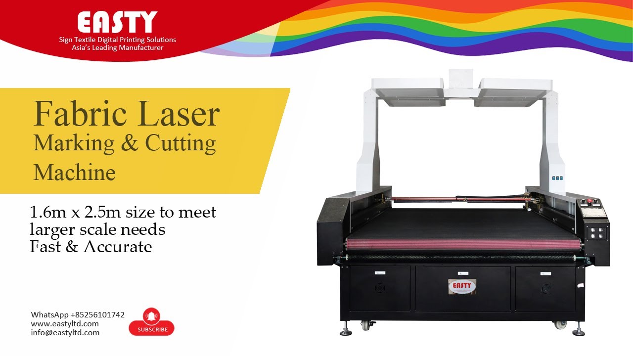 Fabric Laser Cutting Machine | Top Camera CO2 laser cutter for Fabric ...