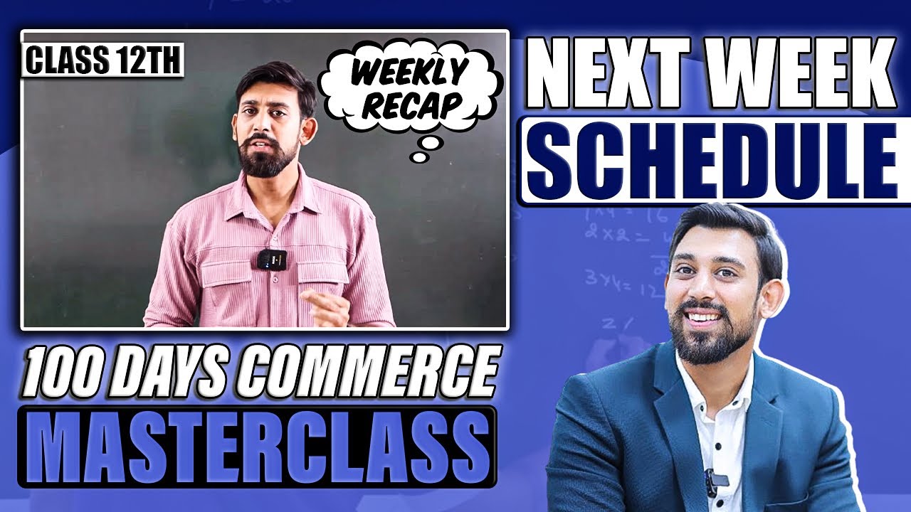 Class 12 - 100 days masterclass | Schedule 17 june - 23 june | Must Watch - YouTube