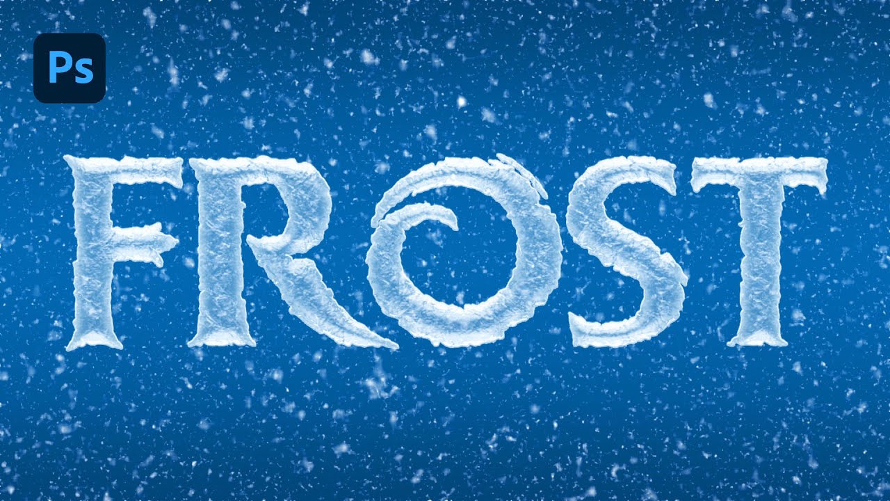How to Create a Frozen Text Effect and Realistic Snowfall in Photoshop ...