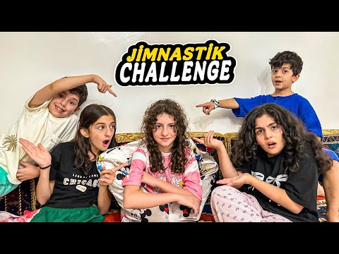 ESMANUR NİSA VE ELİF JİMNASTİK CHALLENGE YAPTILAR !