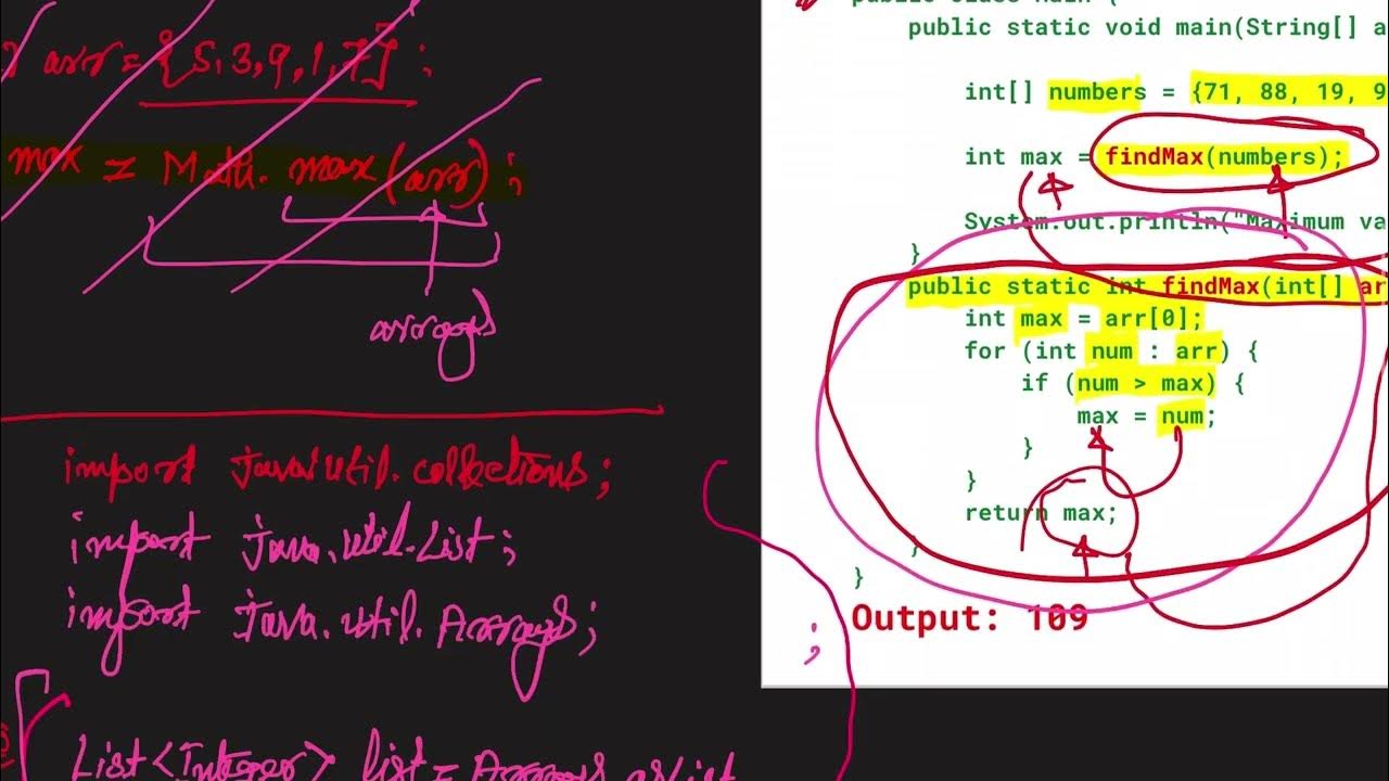 Java method for finding the maximum value in an array? || Java:AB46ID || JE Tutor - YouTube