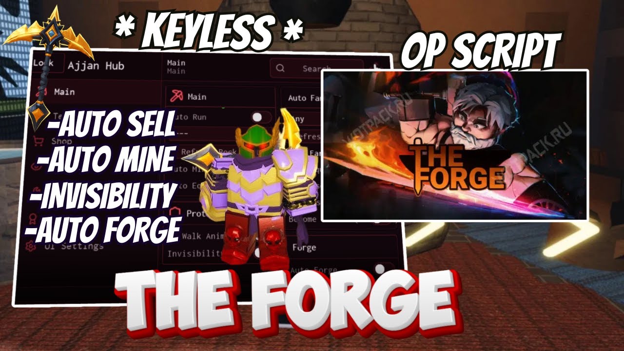 The Forge Script NO KEY | Auto Farm, God Mode, Auto Mine, Auto Forge ...