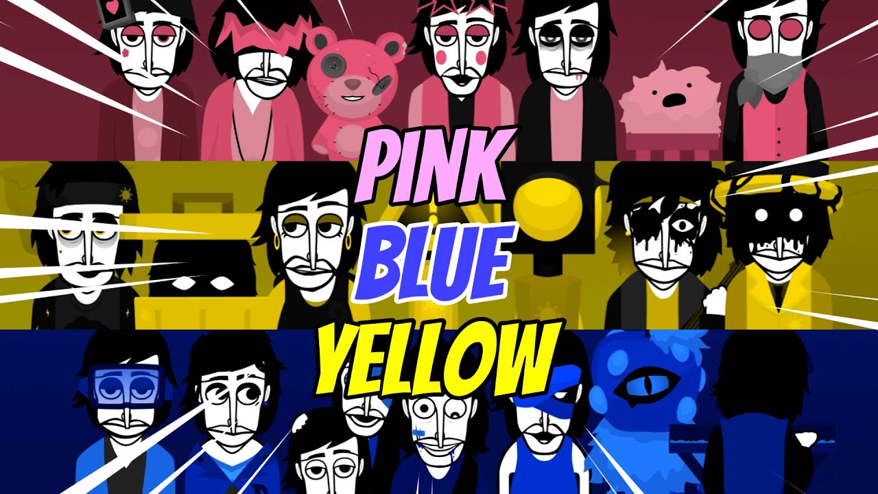 Incredibox Sprunki | Pink - Colorbox V7 vs Blue - Colorbox V5 vs Yellow ...