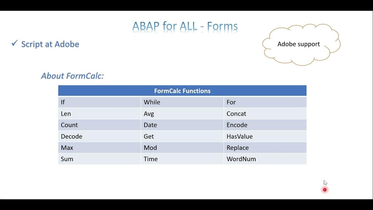 Video 9: ABAP For ALL - Adobe with Script - YouTube