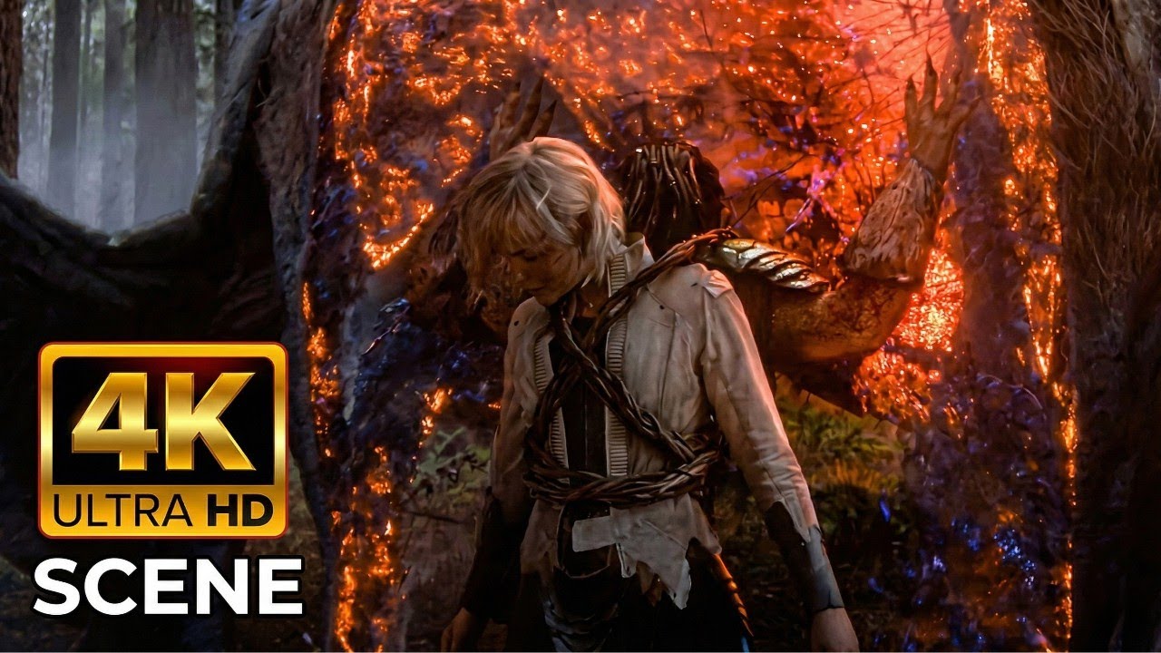 Predator vs Bone Bison & Baby Kalisk Fight Scene - Predator Badlands ...