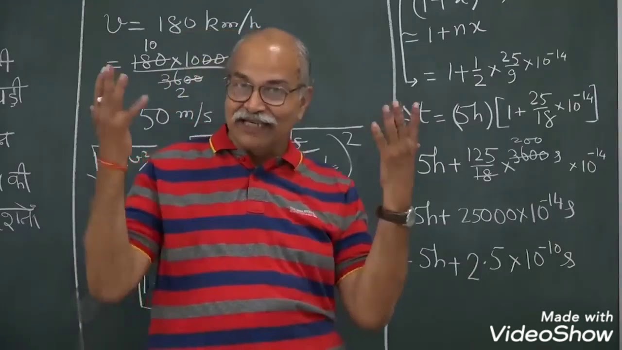 Lectures On Special Theory Of Relativity By Prof H C Verma ! Lecture 11 ...