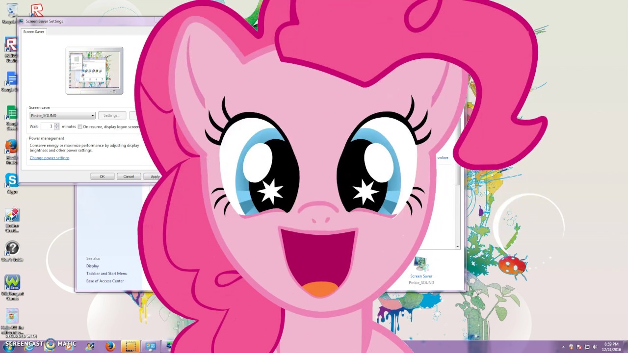 pinkie pie and derpy hooves on computer screen - YouTube
