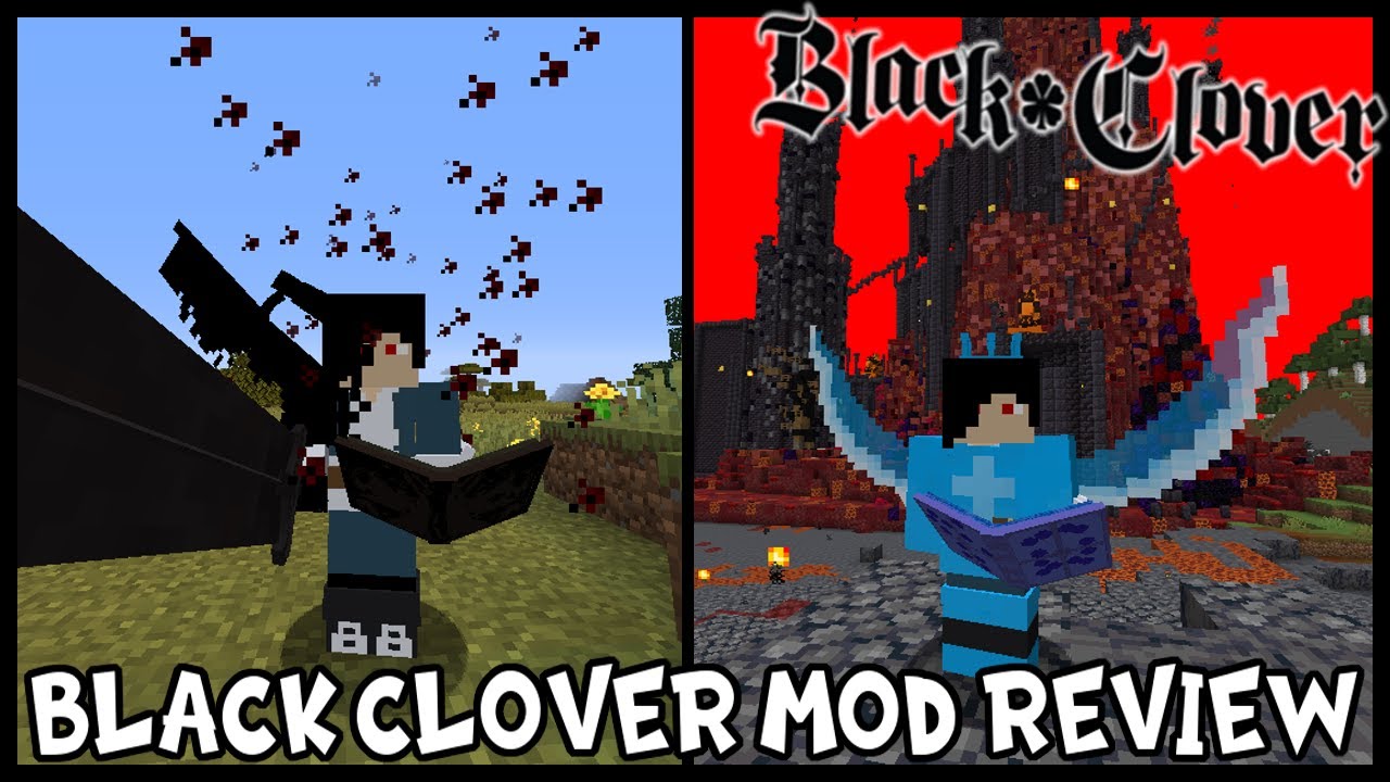 TIME MAGIC, MAGIC DUNGEONS, A FORTH RACE & MORE! Minecraft Black Clover Mod Review - YouTube