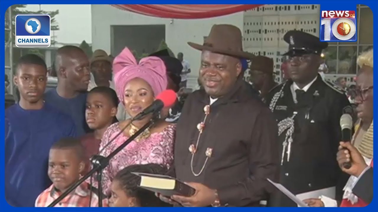 Douye Diri Sworn In As Governor, Pledges To Develop State - YouTube