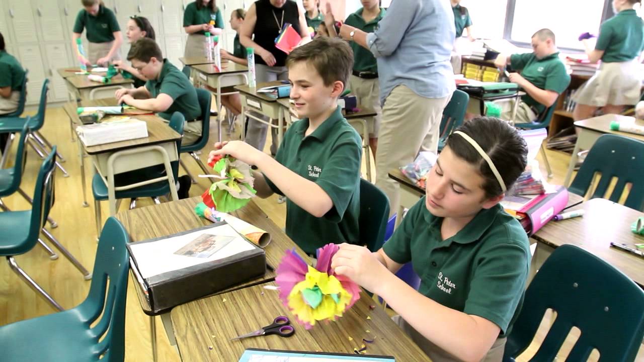 St. Peter School Day of Service May 1, 2015 - YouTube