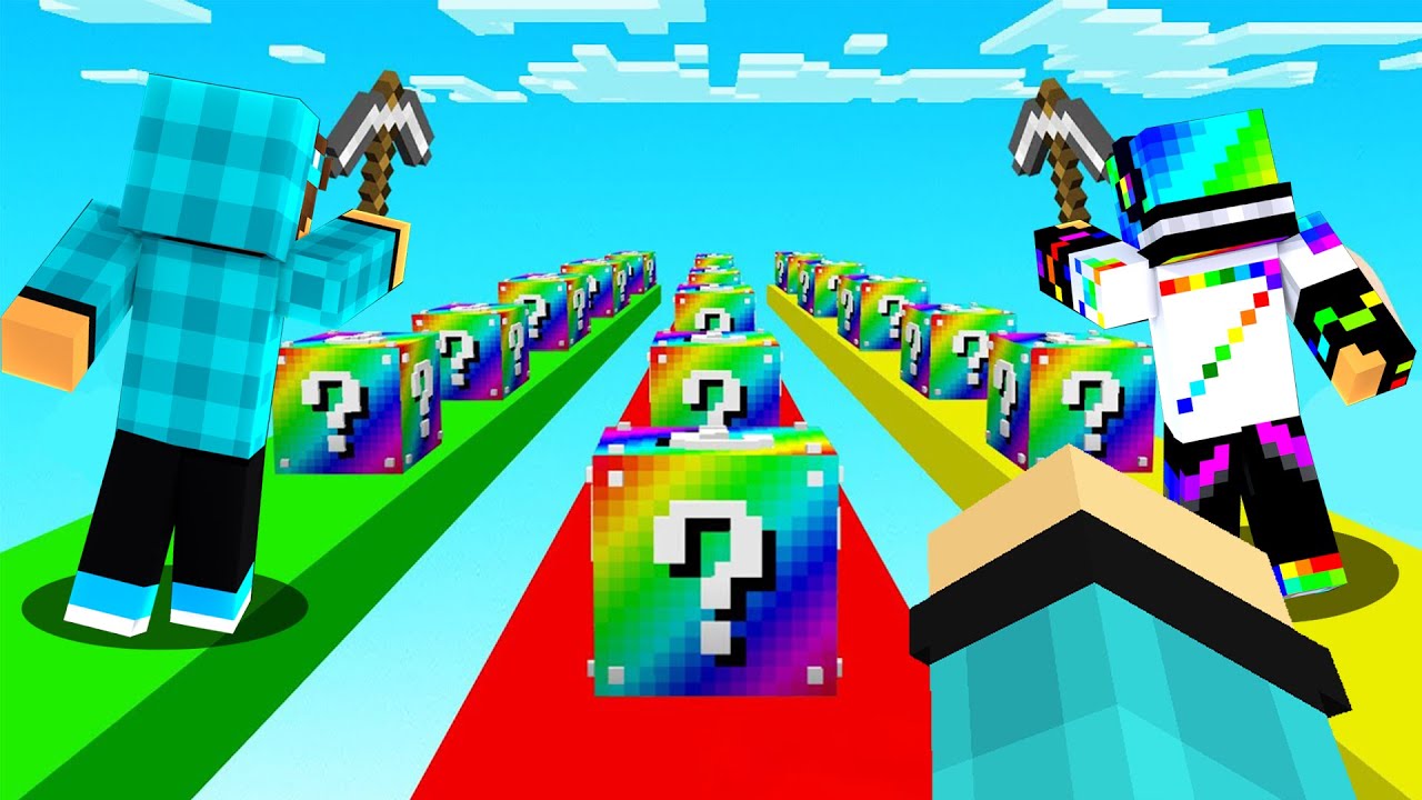 Course De Luckyblock Sur Minecraft Feat 708cn Vipaxx Over