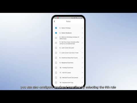 4. Setting up overtime rules ||  Attendance Machine & App || Easy HR Solution