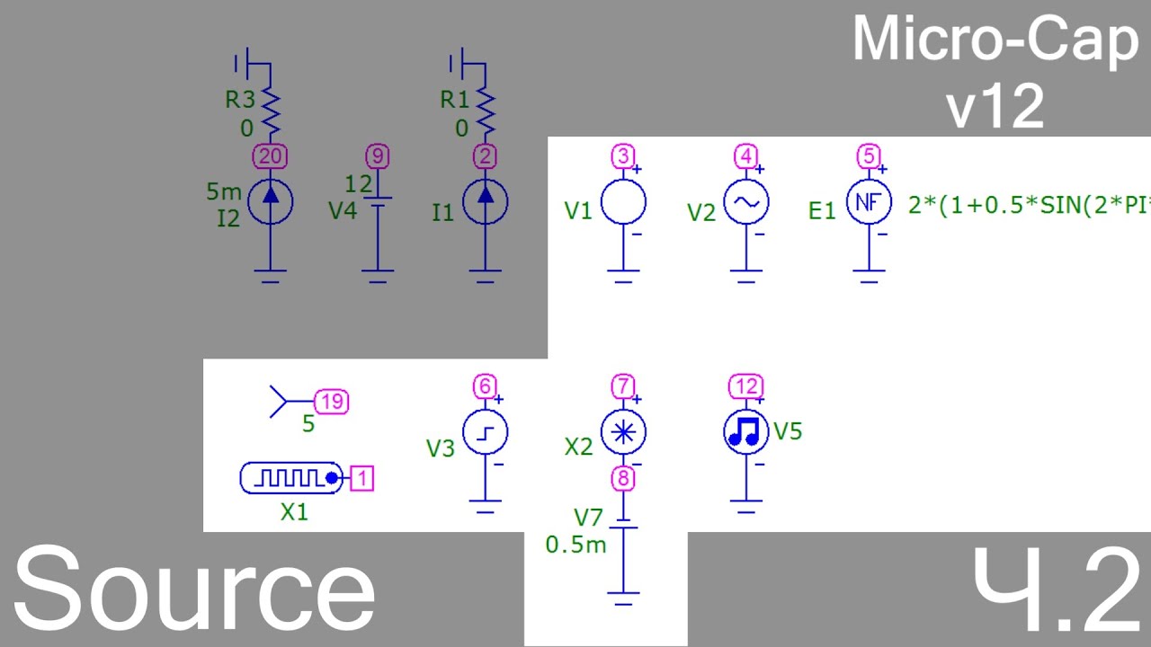 Micro-Cap | Основные источники сигналов | ч.2 - YouTube