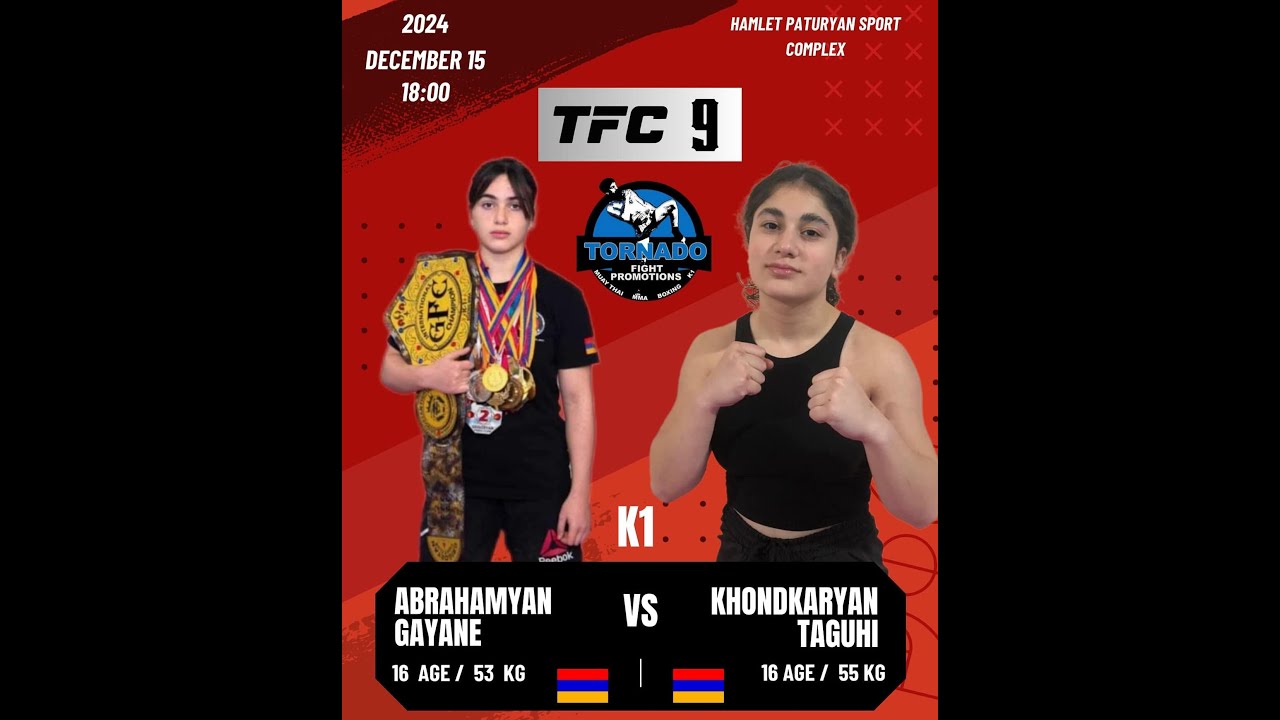 Gayane Abrahamyan VS Taguhi Khondkaryan | FULL FIGHT | TORNADO FIGHT CHAMPIONSHIP 9 - YouTube