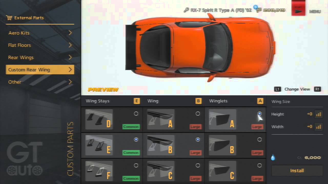 GT6 NEW WING CUSTOMIZATION - YouTube
