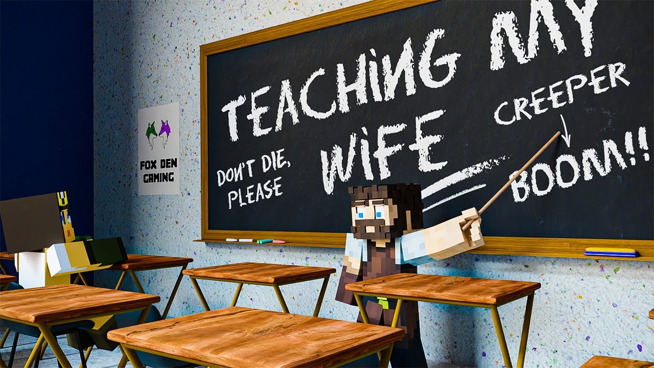 I Taught my Wife how to Play Minecraft and She Died A LOT! | Let's Play ...