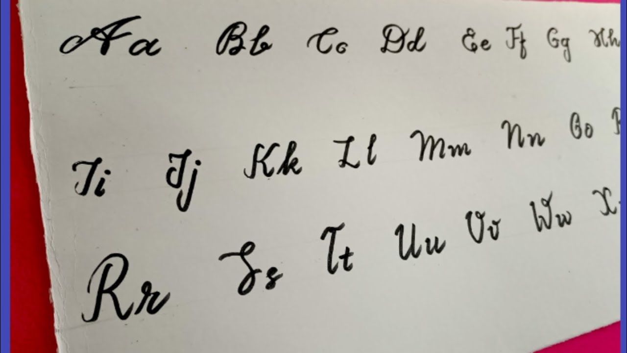 learn cursive handwriting for beginners| easy cursive writing| Capital ...