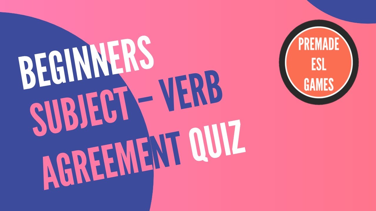 Singular vs Plural English Present Tense Verbs Quiz | Subject-Verb ...