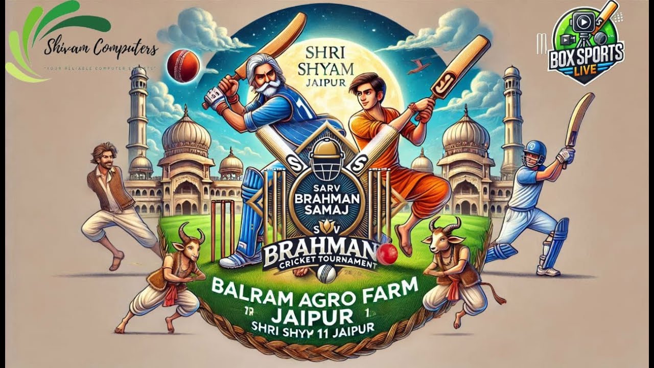 🔴LIVE:Balram Agro farm jaipur VS Shree Shyam 11 jaipur सर्व ब्राह्मण ...