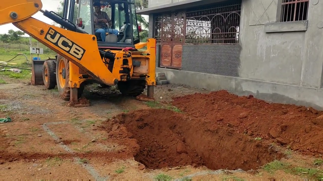 JCB septing Tank Earth works # jcb videos #dozers #JCB 3DX #JCB Earth ...