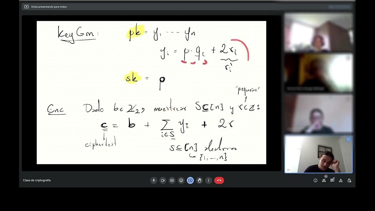 Curso de MPC, FHE y ZKP - Clase 10b: Fully homomorphic encryption (SHE a partir de approximate ...