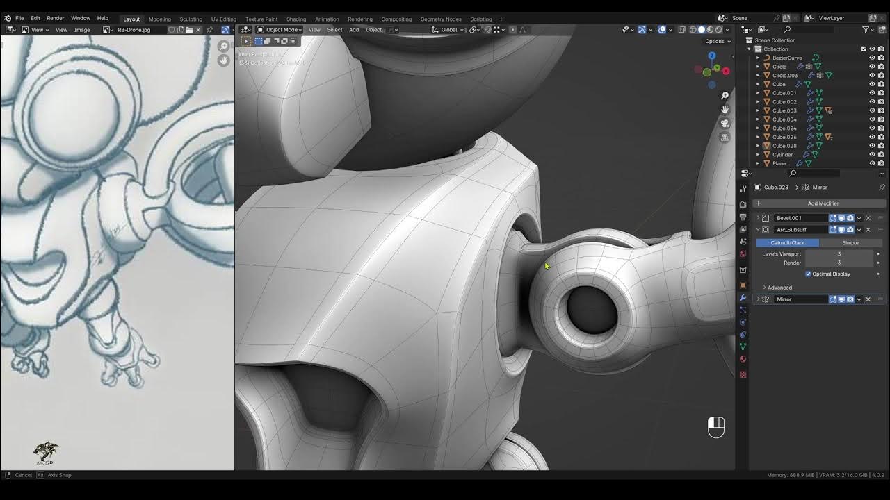 RB-Drone Modeling Series - Blockout -part3 - YouTube