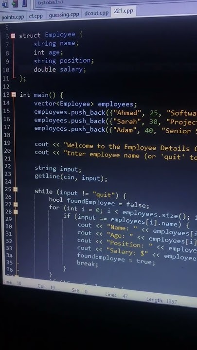 employee check c++#coders #coderstokyo #codemasters #codingninja #codelife #codinglife #code # ...