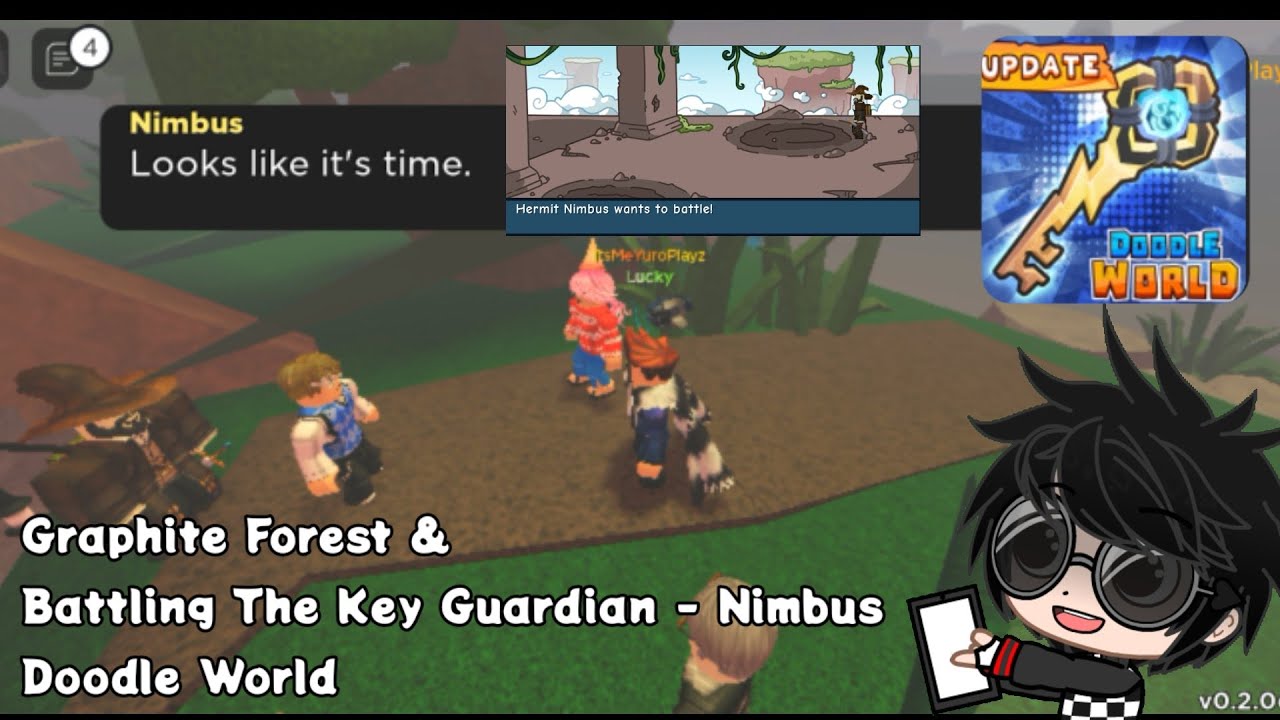 Graphite Forest & Battling Key Guardian - Nimbus | Doodle World ...