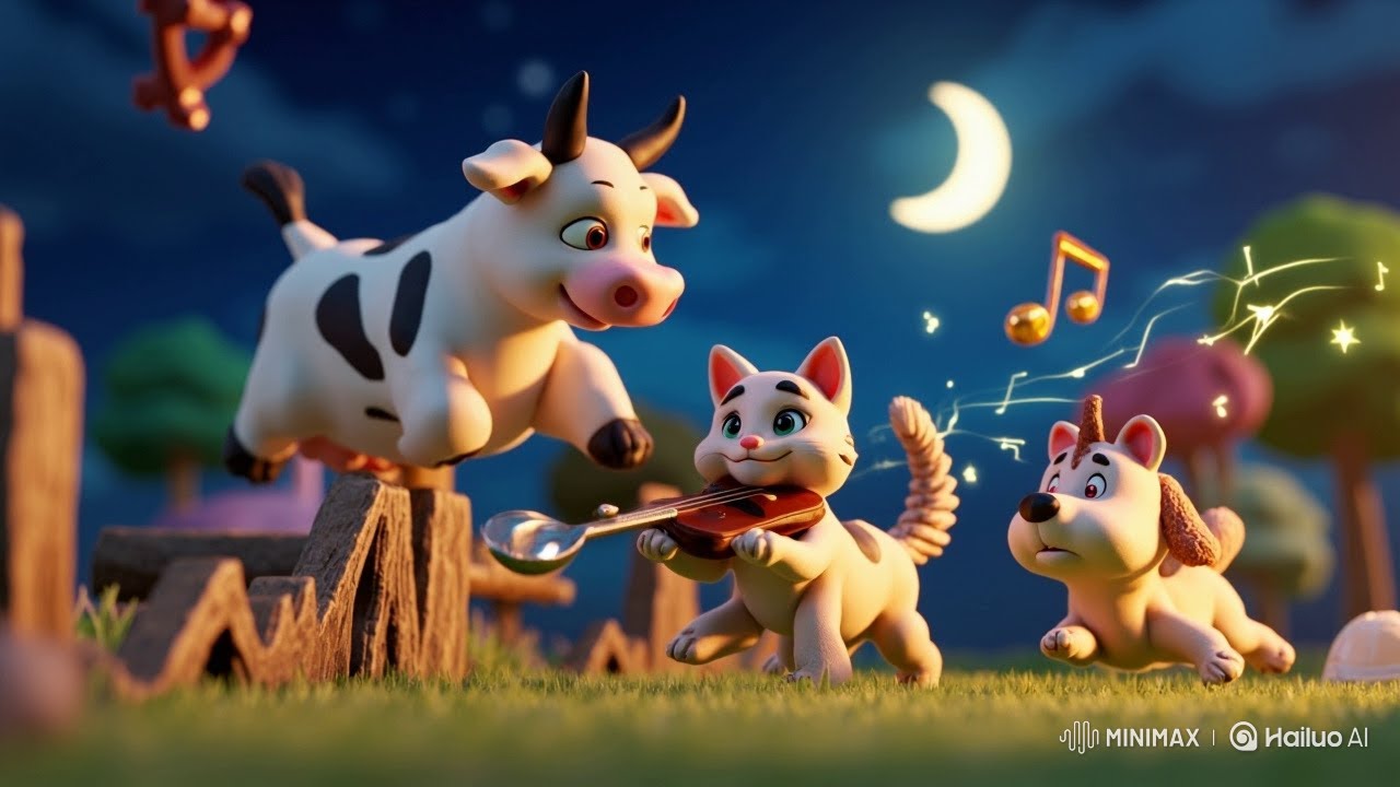 Hey Diddle Diddle original Song Nursery Rhyme for kids | The Cow jumped ...