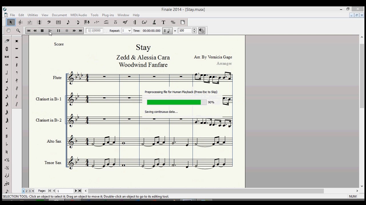 Stay- Woodwind Fanfare - YouTube