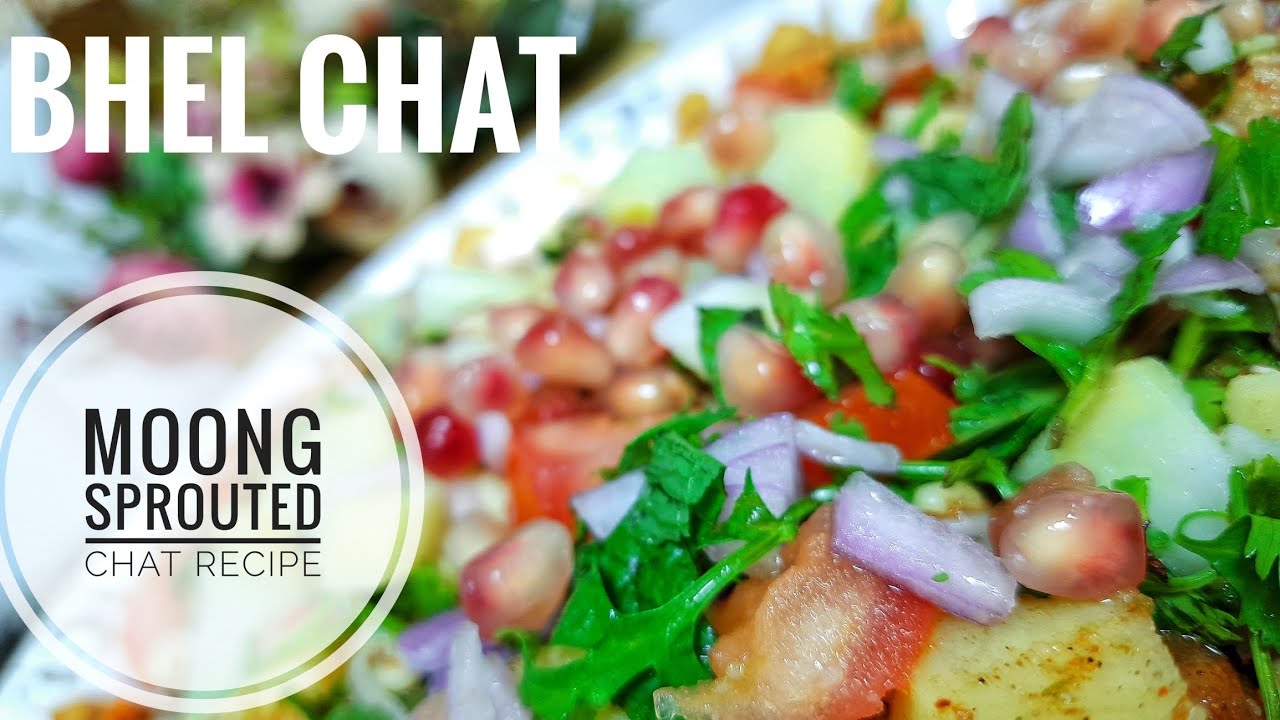 Moong Sprouts Chaat Recipe | Ramadan Special sprouted Moong chat | bhel ...