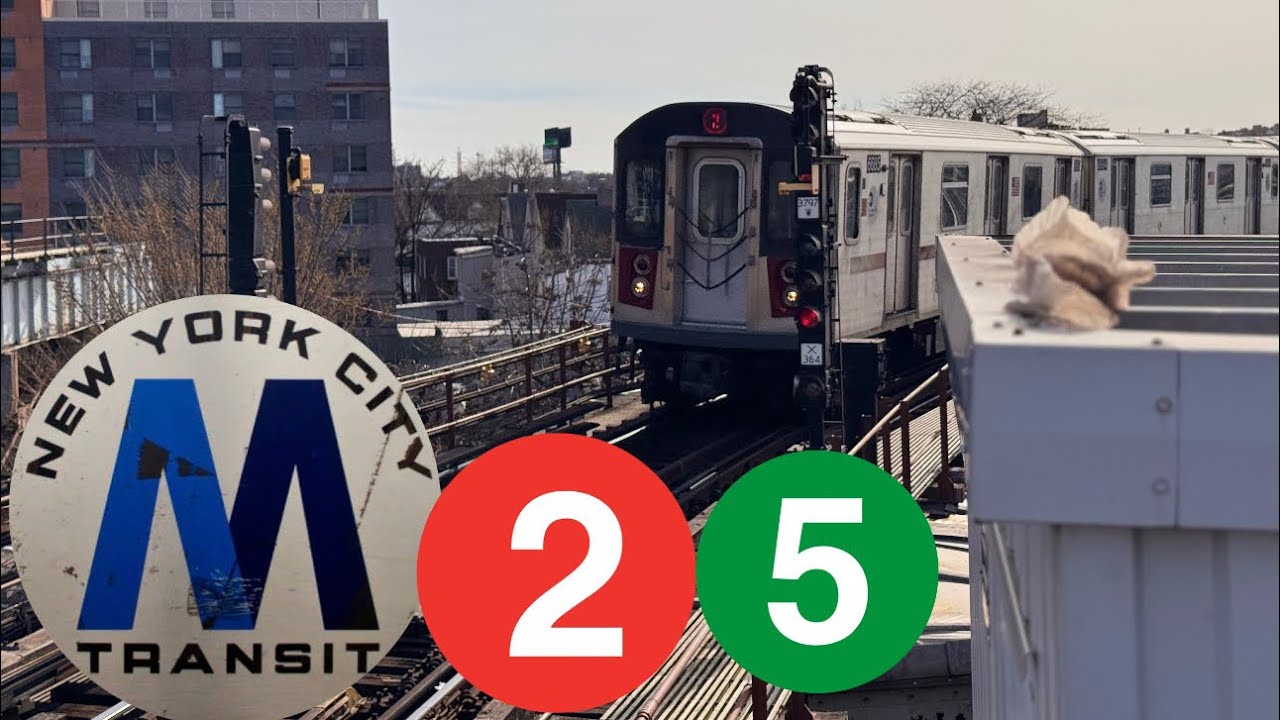 MTA NYCT: IRT (2) & (Trains Action at East 180th Street - YouTube