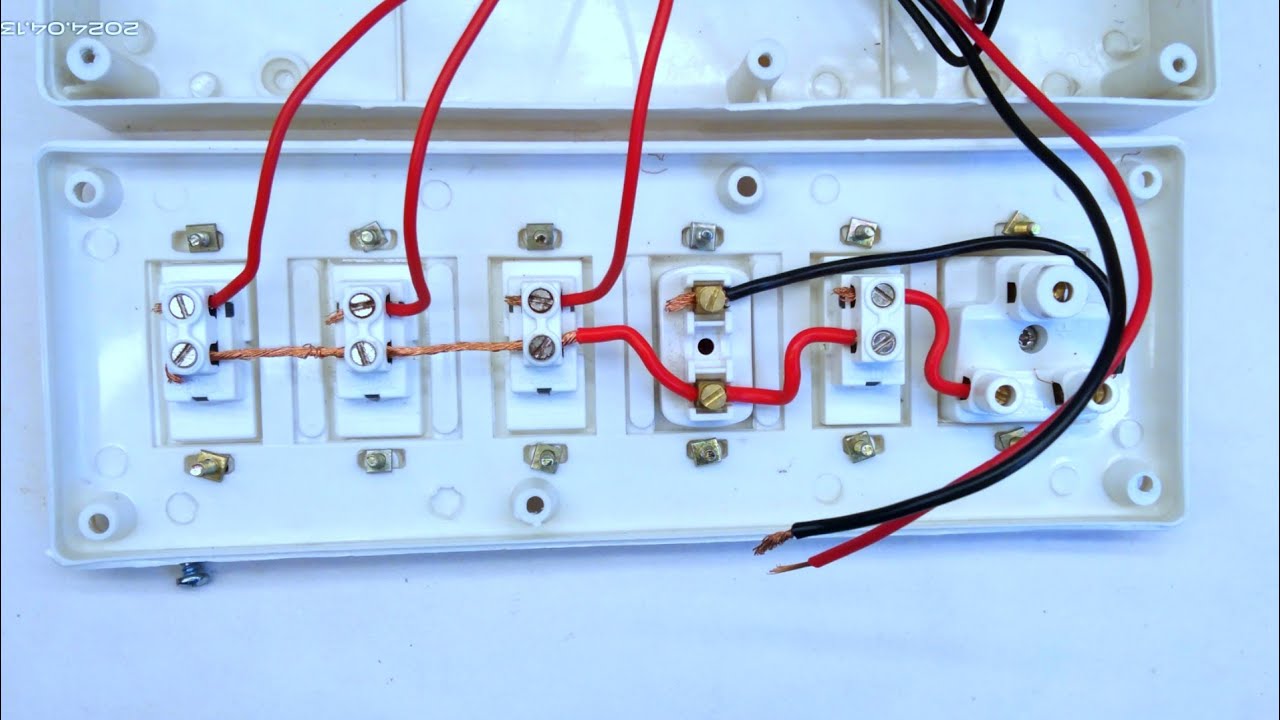 4 switch 1 socket 1 indicator connection | Board Wiring - YouTube