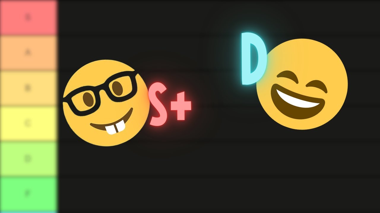 The ULIMATE emoji tier list! - YouTube
