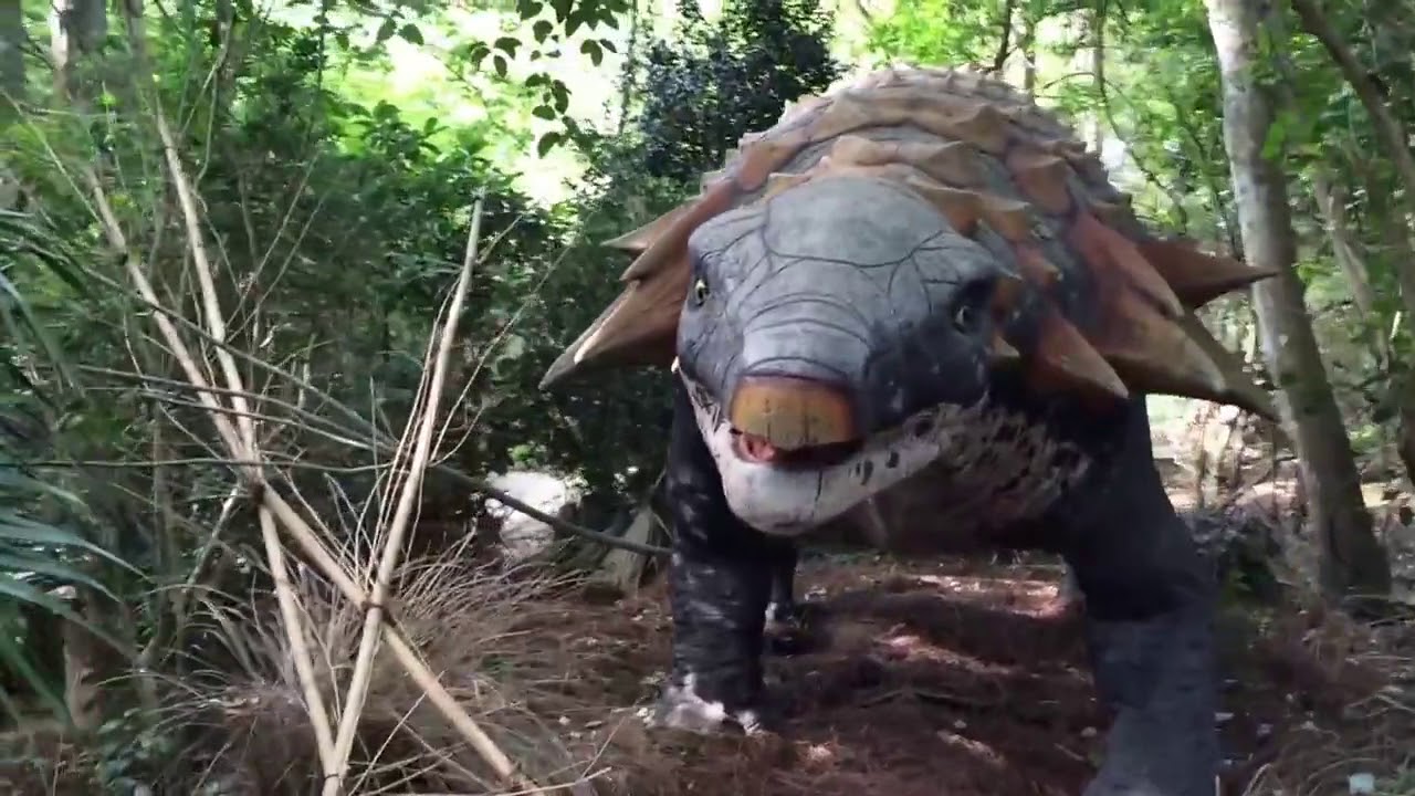 Free Stock Footage Spike Shelled Dinosaur Angry - YouTube