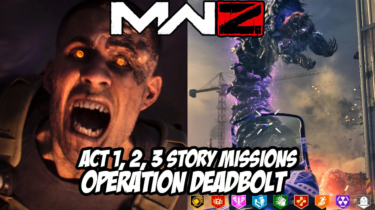MODERN WARFARE 3: ZOMBIES MWZ - OPERATION DEADBOLT (SOLO ACT 1, 2, 3 ...