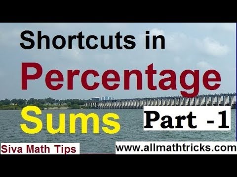 Shortcut tricks for percentage problems for all competitive exams | Percentage Increase and ...