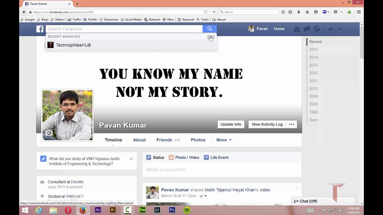 Clear Google and Facebook Search History - YouTube