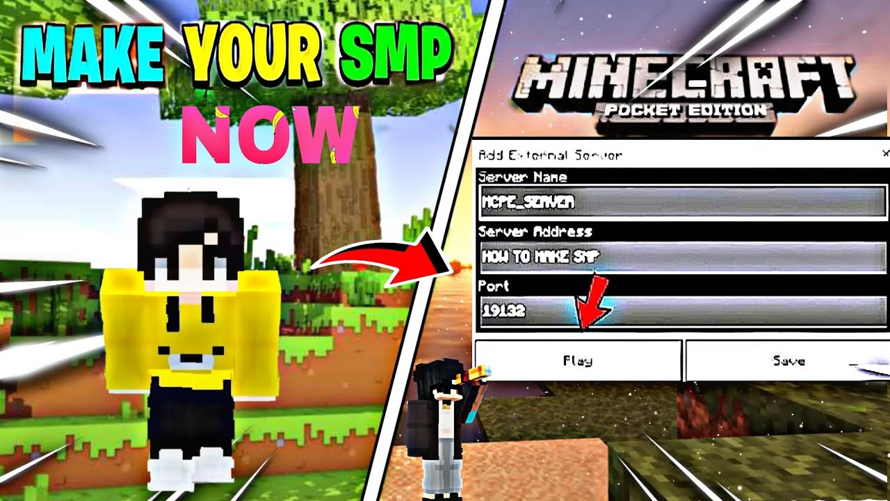 HOW TO MAKE SMP IN MINECRAFT POCKET EDITION 1.21 - YouTube