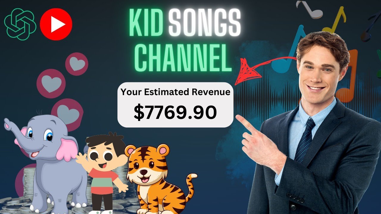 How to create Kids song videos with using AI tools||Kids faceless music ...