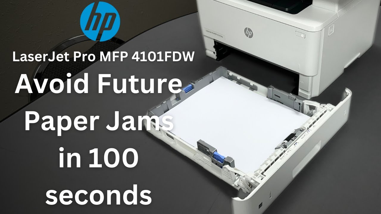 How To Avoid Paper Jams | HP LaserJet Pro MFP 4101FDW - YouTube