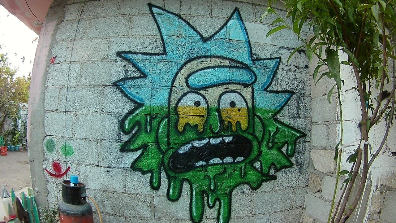 Rick and Morty // Graffiti Urbano - YouTube