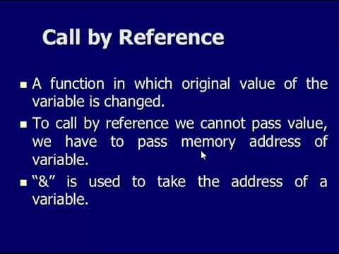 Call by Value and Call by Reference | #callbyvalue #callbyreference #value #refrence # ...