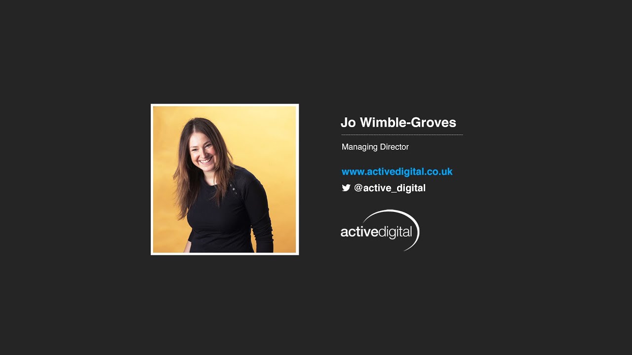 Jo Wimble-Groves Technology Talks April 15th 2015 - YouTube