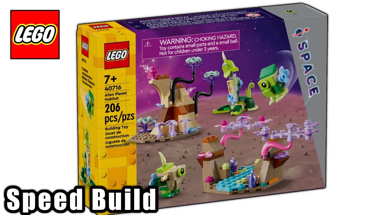 LEGO Alien Planet Habitat 40716 - Click Speed Build - YouTube