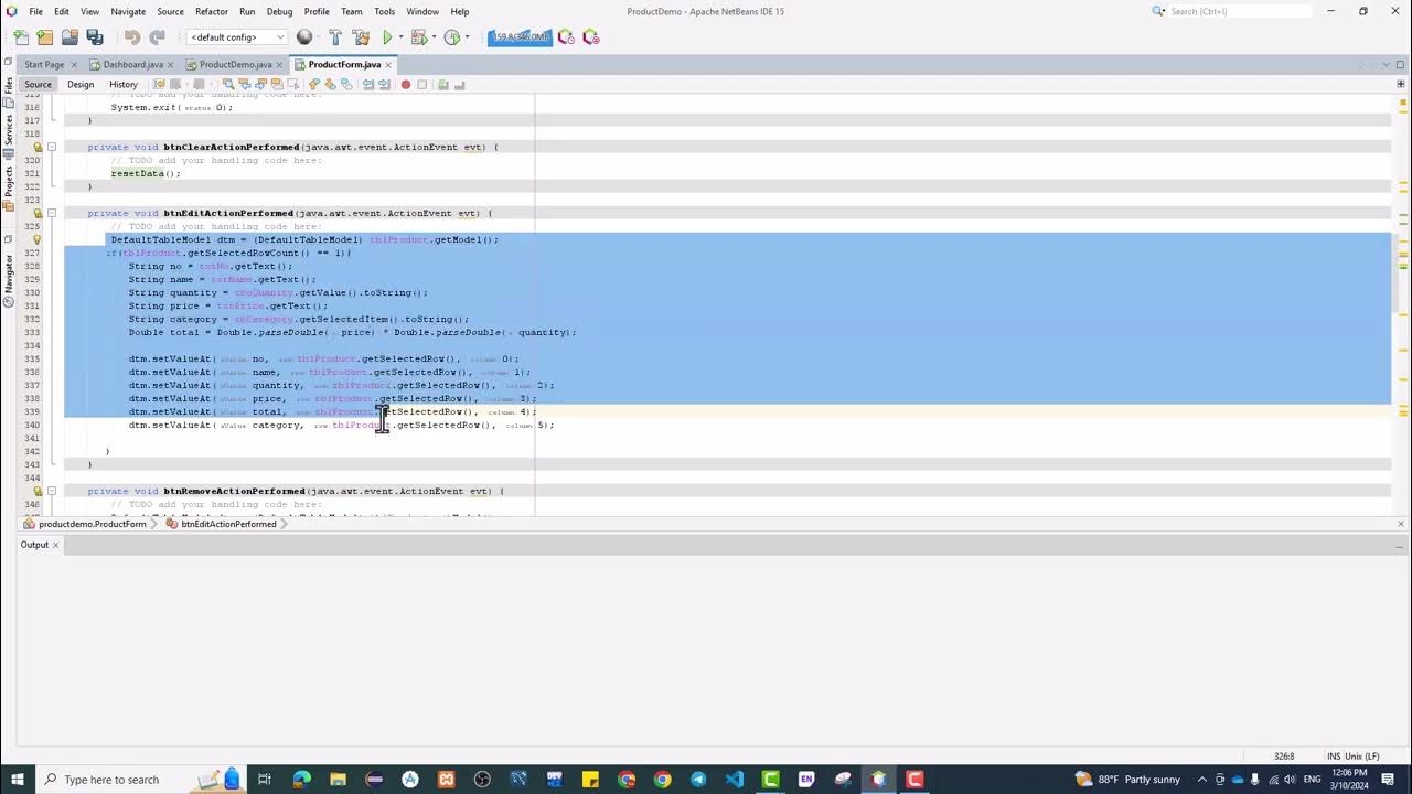 Java Swing for ProductForm - YouTube